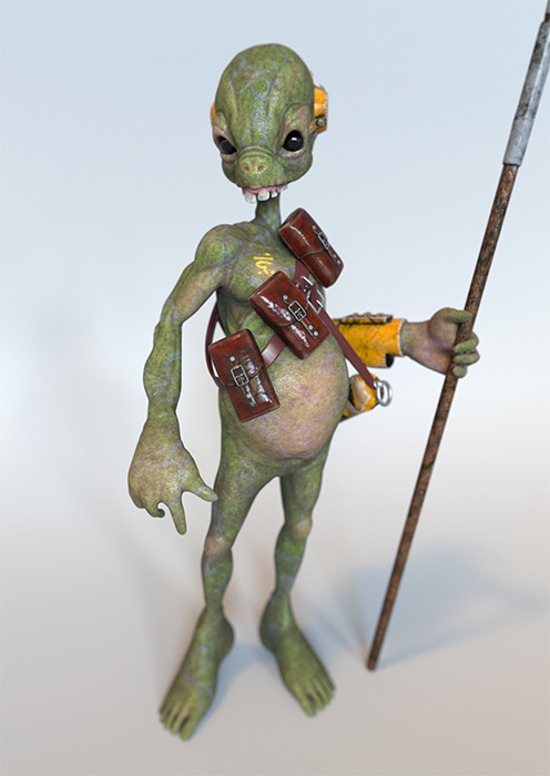 Hunter Alien Model by Christophe Desse