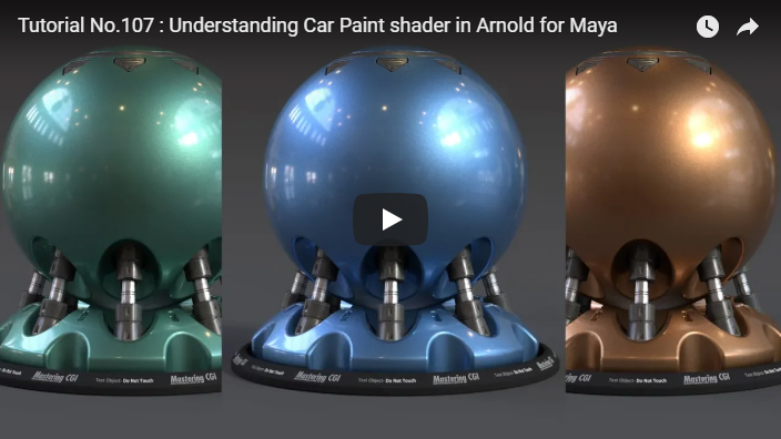 ALL ABOUT ARNOLD’S CAR PAINT SHADER